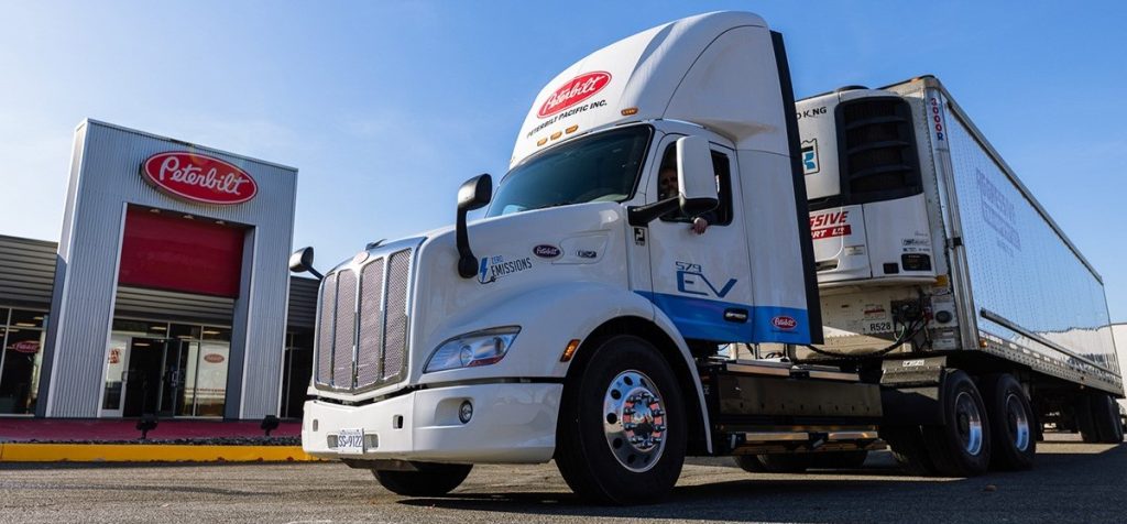 Electric Vehicle Trucks Roll Into Peterbilt Pacific Inc. | Business ...