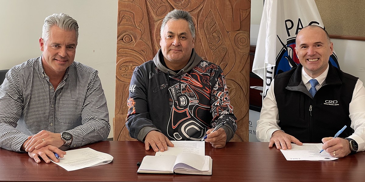 CRD AND THE PACHEEDAHT FIRST NATION SIGN MOU | Business Examiner